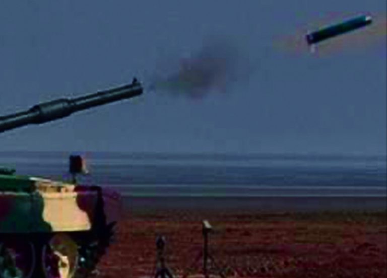Laser Guided Anti Tank Missile ATGM Test-fired from Arjun - India Whispers